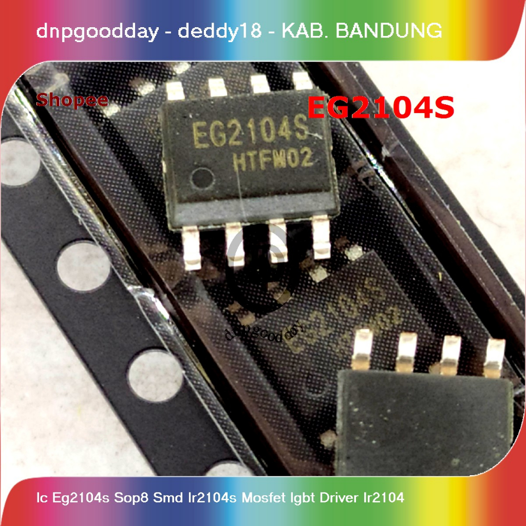 Jual ic eg2104s sop8 smd ir2104s mosfet igbt driver ir2104 | Shopee ...