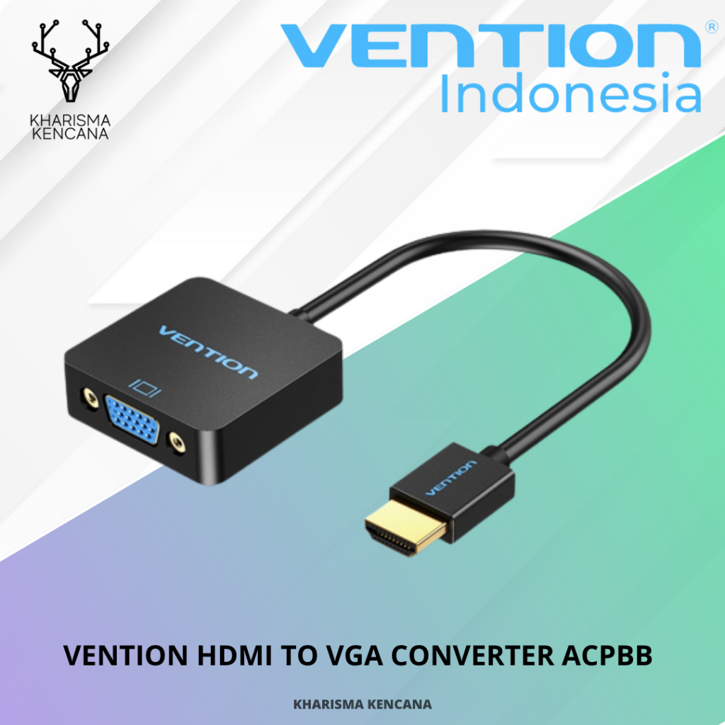 Jual VENTION HDMI TO VGA CONVERTER ACPBB | Shopee Indonesia