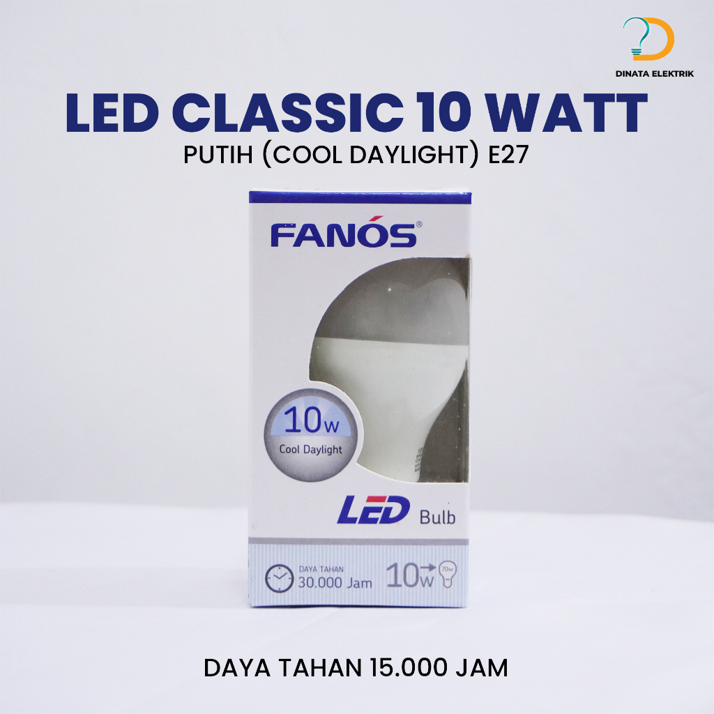 Jual Fanos Classic Bohlam Led Bulb 10WATT CoolDayLight | Shopee Indonesia