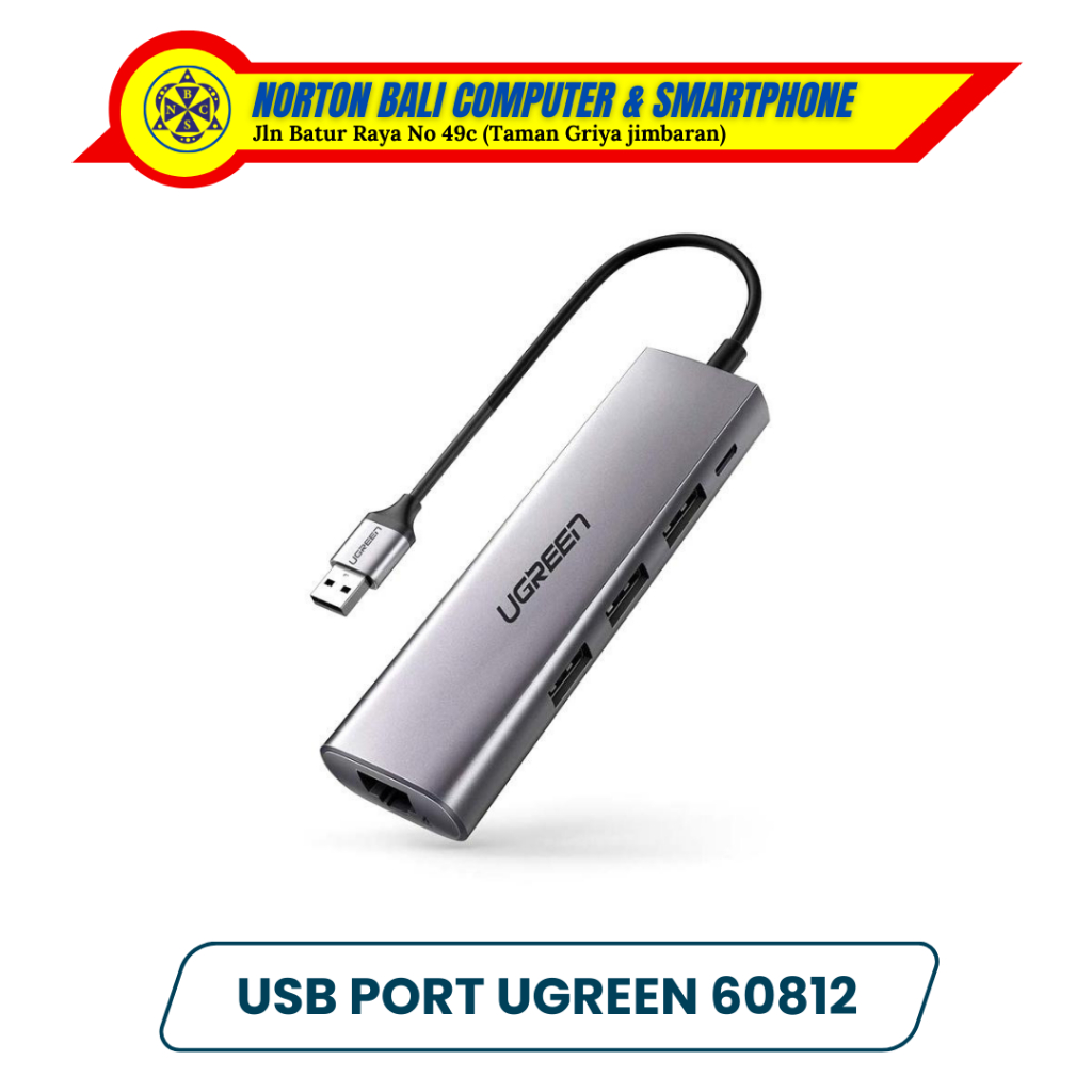Jual Ugreen USB Hub with RJ45 Ethernet Adapter 60812 Multifunction ...