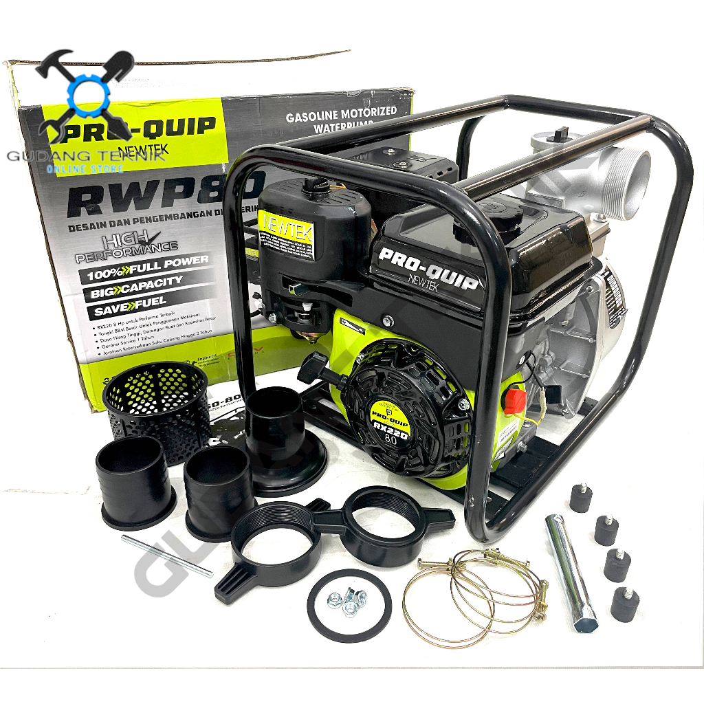 Jual (PROQUIP) Waterpump 2" 3" RWP50 RWP80 PROQUIP / Pompa Sedot Air ...