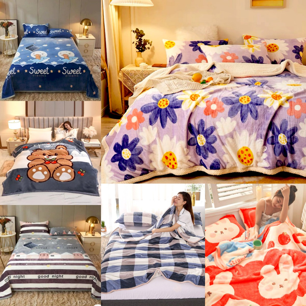 Jual Selimut Bulu Halus Motif Dewasa Lembut New Design Aesthetic Uk ...