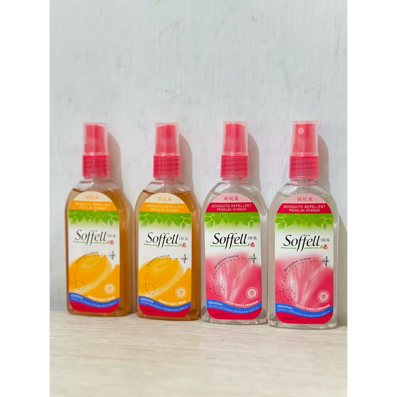 Jual SOFFELL ANTI NYAMUK SPRAY SEMPROT SOFEL SOFELL BOTOL 80ml | Shopee ...
