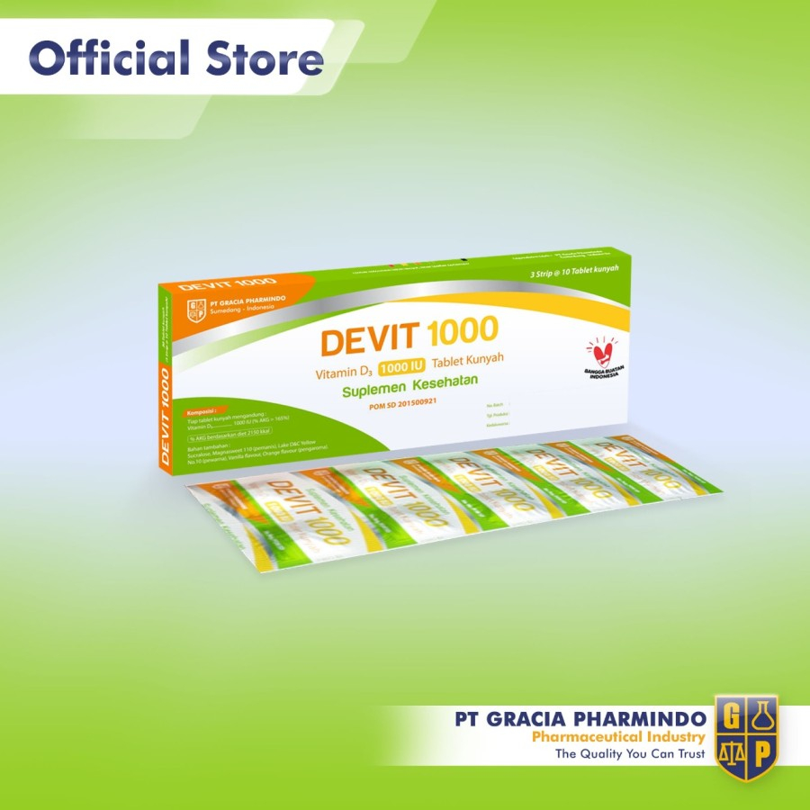 Jual DEVIT 1000 VITAMIN D3 | Shopee Indonesia