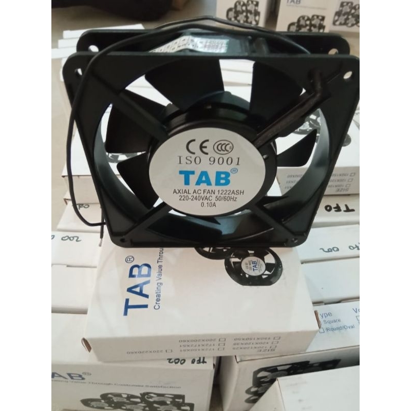 Jual Panel Cooling Fan 4 In Segi Empat 12x12x2,5 cm 220V AC TAB ...