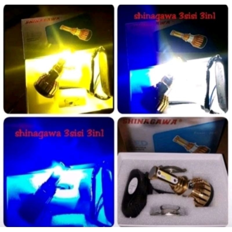 Jual Lampu Led motor 3 sisi 3 warna shinagawa - Lampu depan led 3 warna ...