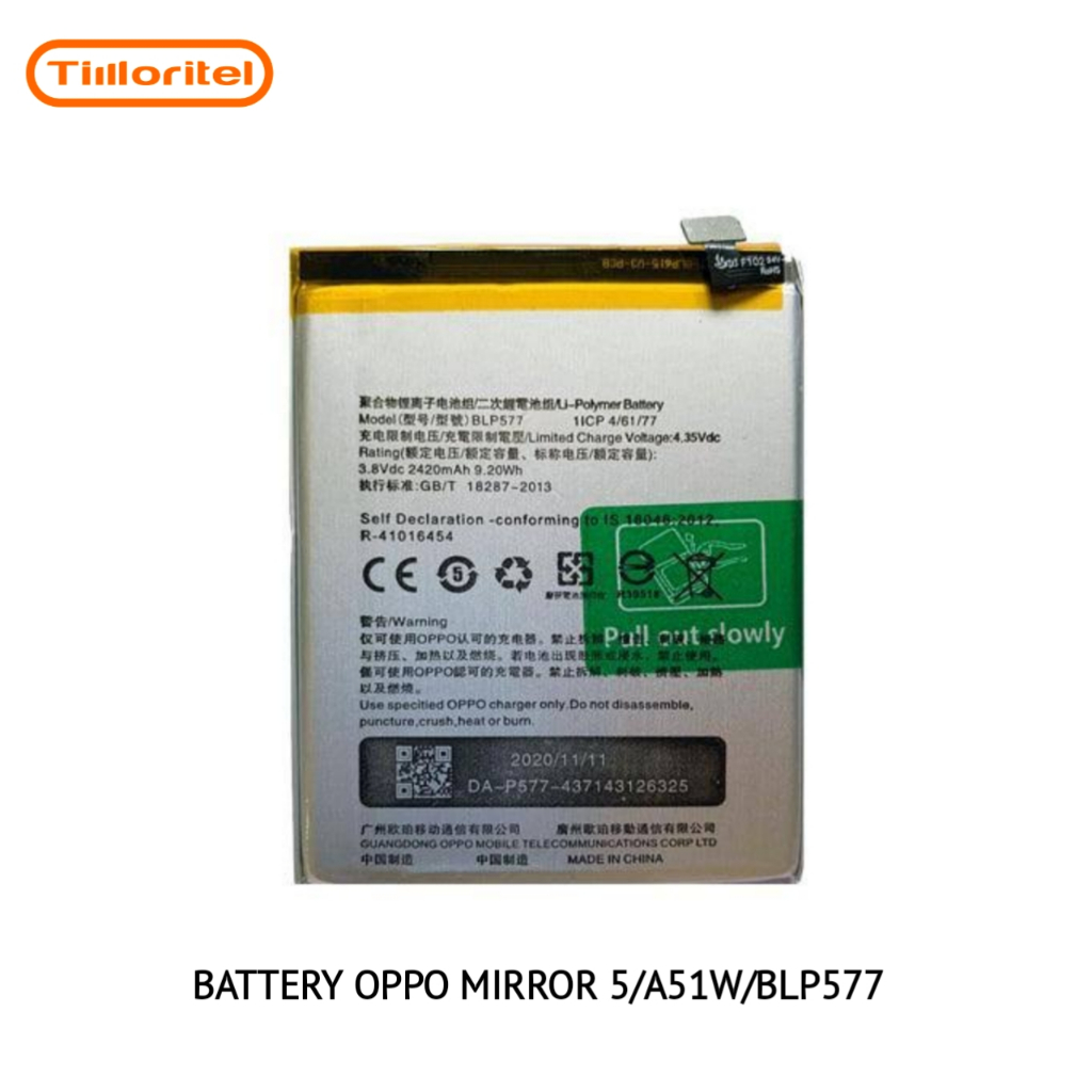 Jual BATTERY MIRROR 5/A51W/BLP577 | Shopee Indonesia
