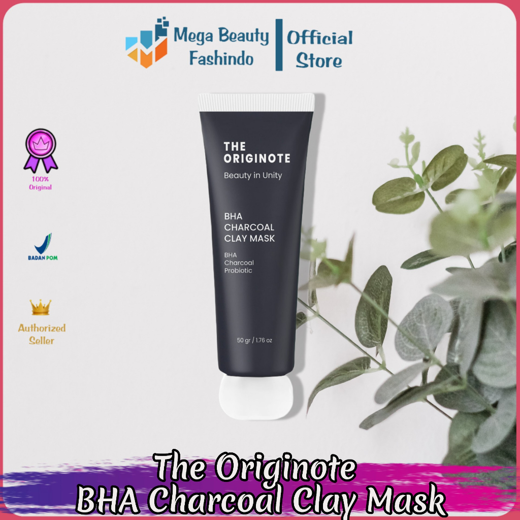 Jual The Originote BHA Charcoal Clay Mask - Masker Wajah Mud Mask ...