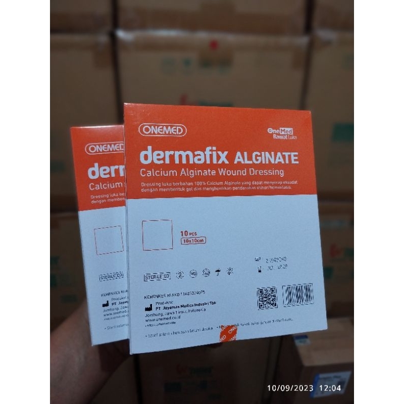 Jual Dermafix Alginate 10 x 10 Cm Wound Dressing Calcium Alginate ...