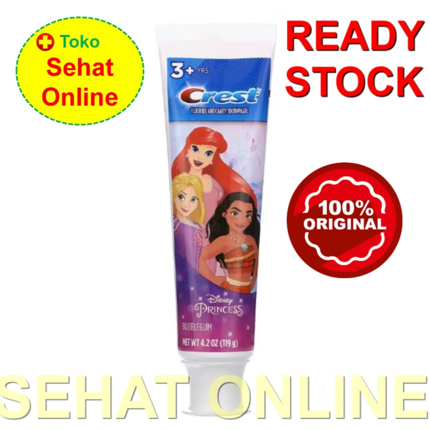 Jual Crest Kids Fluoride Anticavity Toothpaste Disney Princess 119 gr ...