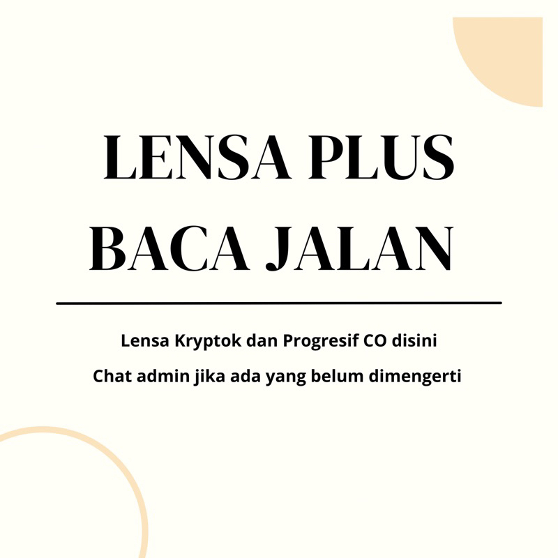 Jual LENSA PLUS (kryptok dan Progresif) | Shopee Indonesia