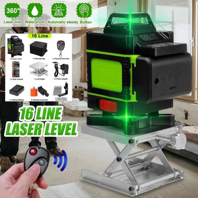 Jual Laser Level 16 Line 4D Laser Siku Bangunun Mesin Self Leveling ...