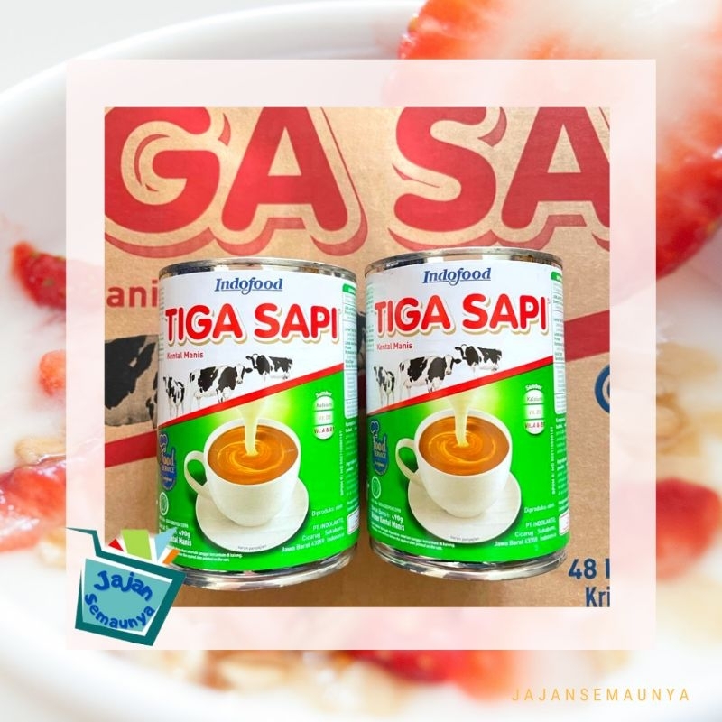 Jual Tiga sapi kremer kental manis 490 gr (1 dus) | Shopee Indonesia