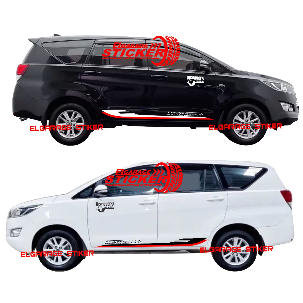 Jual stiker mobil innova reborn minimalis stiker list body samping ...