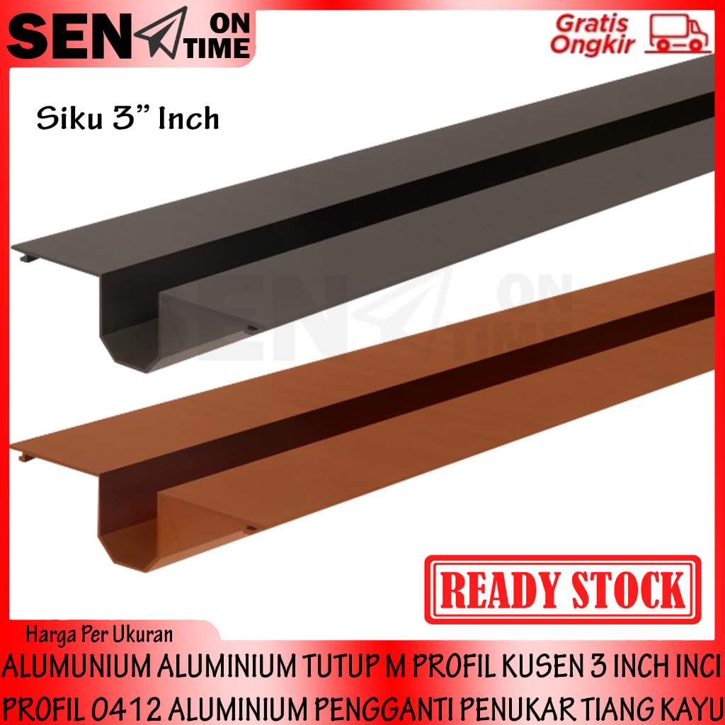 Jual ALUMUNIUM ALUMINIUM TUTUP M PROFIL 0412 PROFIL KUSEN 3 IN INCI ...