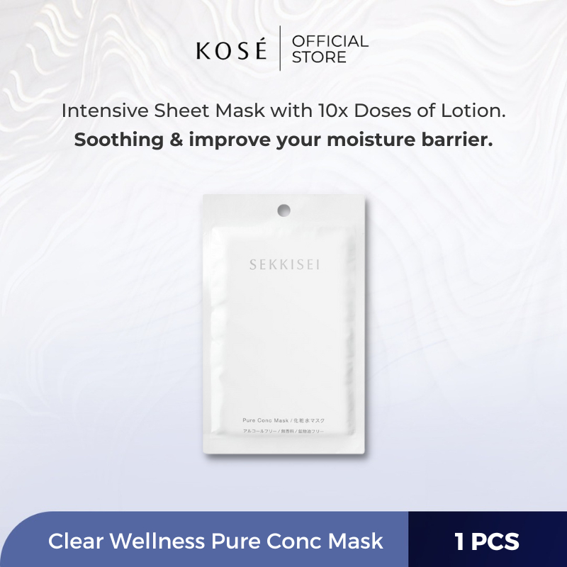 Jual KOSE Sekkisei Clear Wellness Pure Conc Mask - 1pcs | Shopee Indonesia