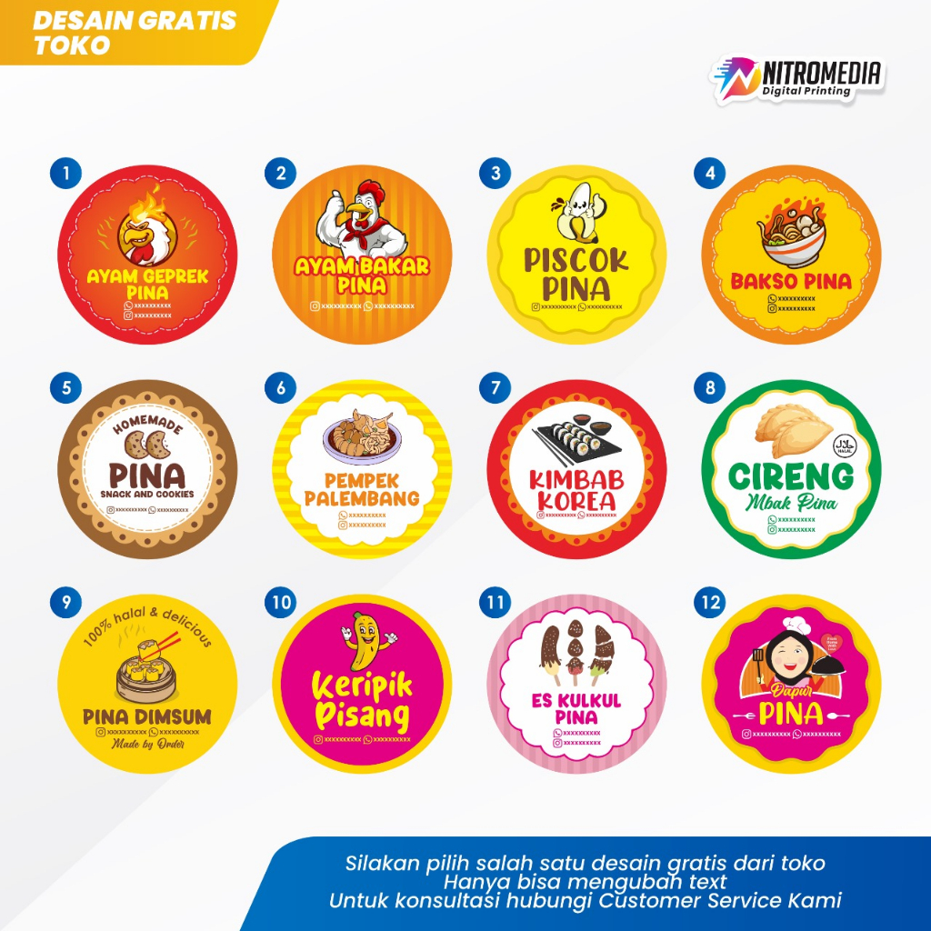 Jual STIKER STICKER / STIKER LABEL / STICKER LABEL / LABEL / STIKER ...