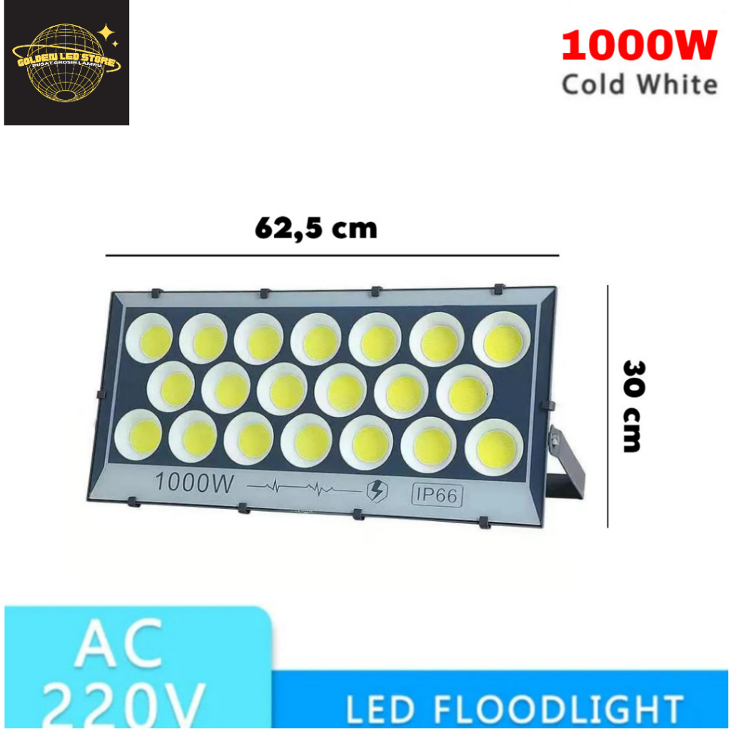 Jual LAMPU SOROT LED COB 1000W 1200W PUTIH / LAMPU TEMBAK LED 1000 WATT ...