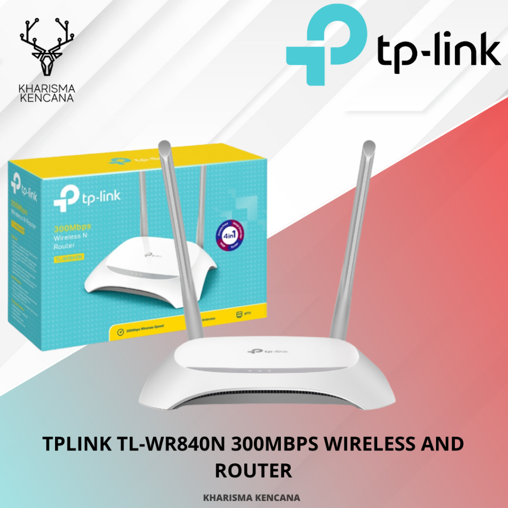 Jual TP-LINK TL-WR840N 300MBps Router Wireless WR840N | Shopee Indonesia