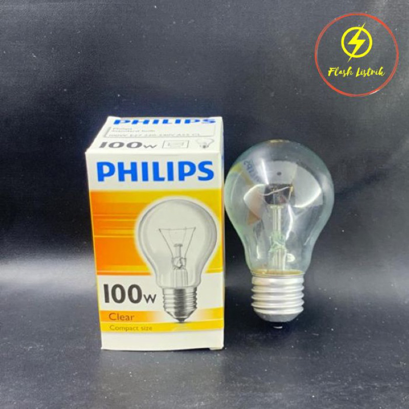 Jual [Philips] Lampu Bohlam Pijar Philips 15w siawet 15w clear 25w 60w ...