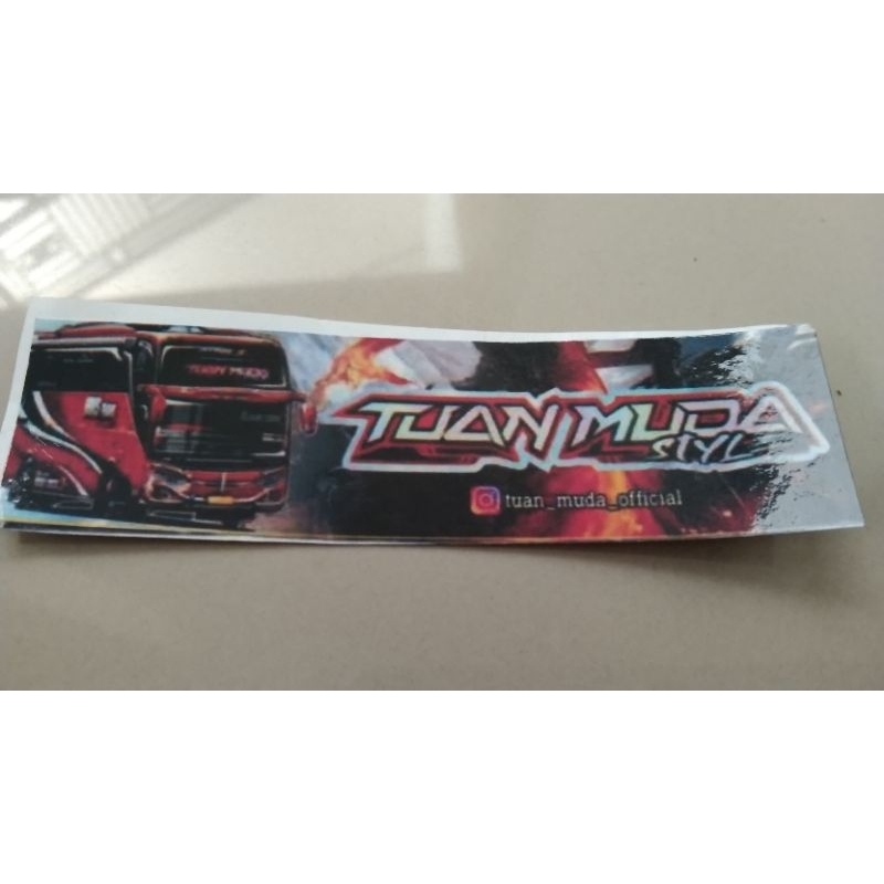 Jual stiker bus telolet tuan muda anti air 10pcs | Shopee Indonesia
