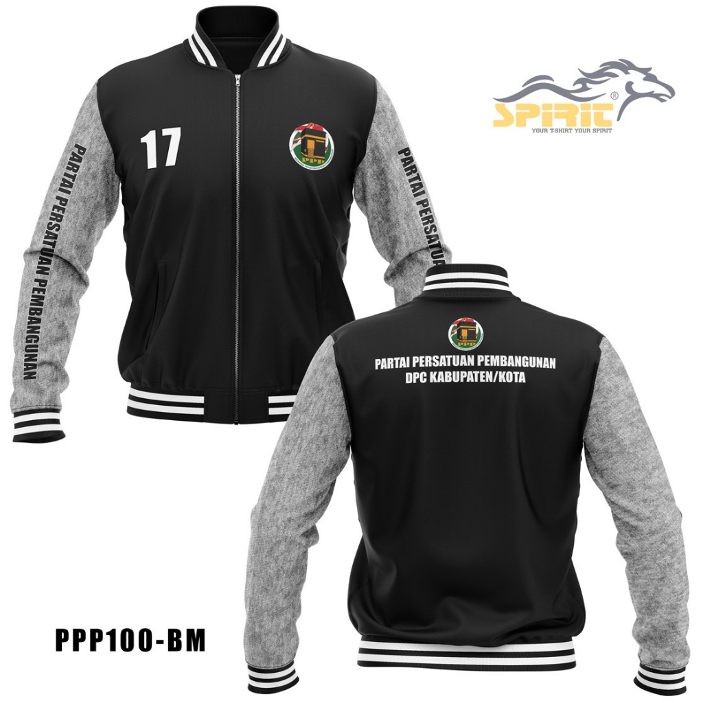 Jual Free Custom !!! jaket varsity (baseball) partai persatuan ...