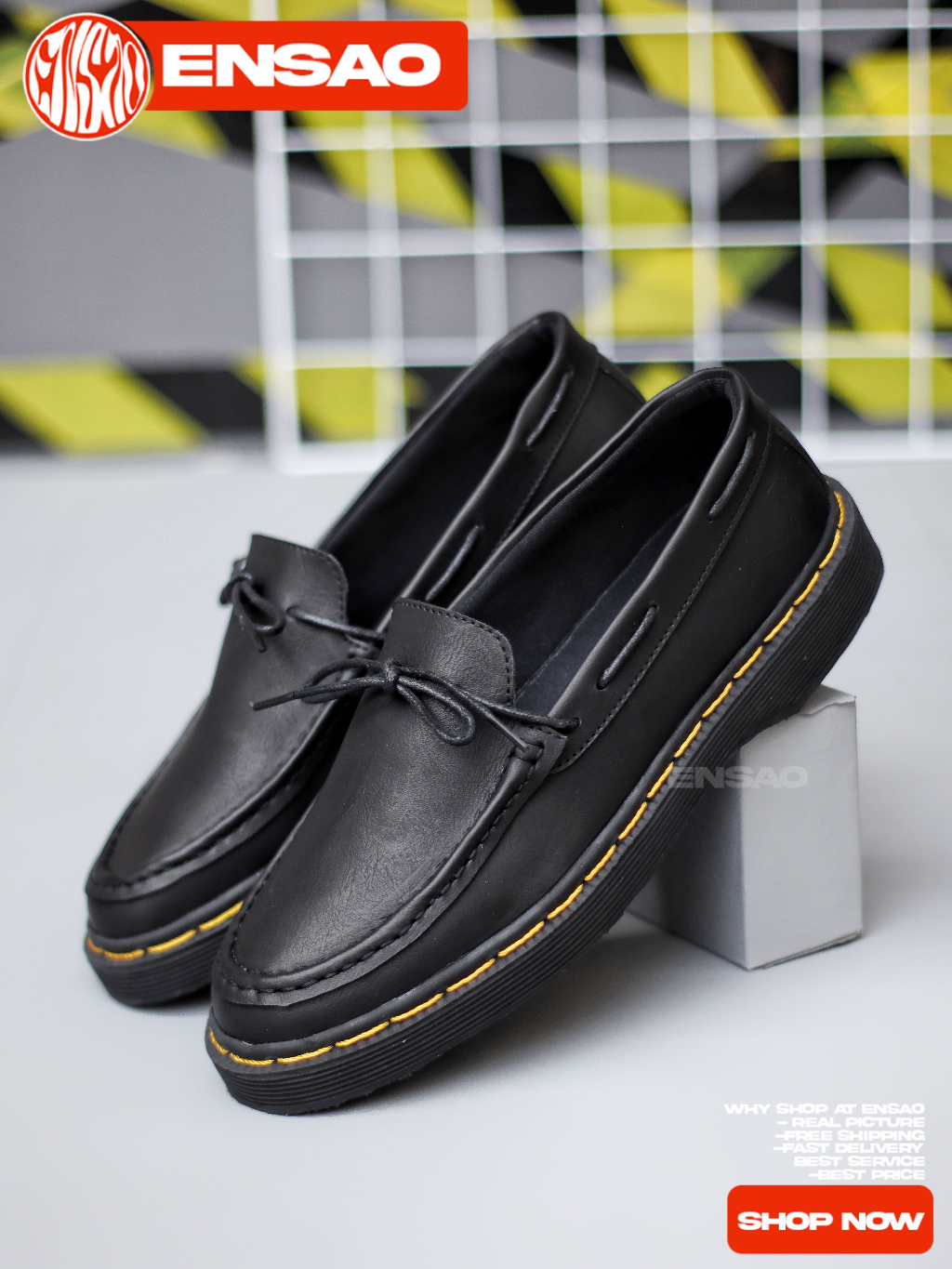Jual Sepatu Docmart Loafers Pantofel Slop Hitam Kerja Pria | Shopee ...