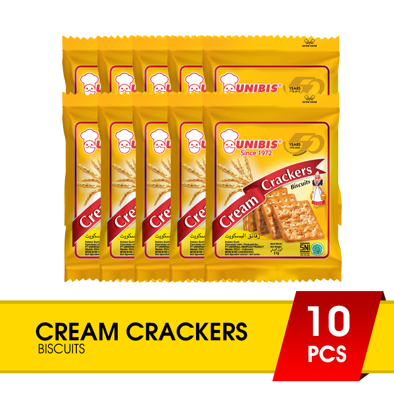 Jual Unibis Cream Crackers 27 gr (1 pack) | Shopee Indonesia