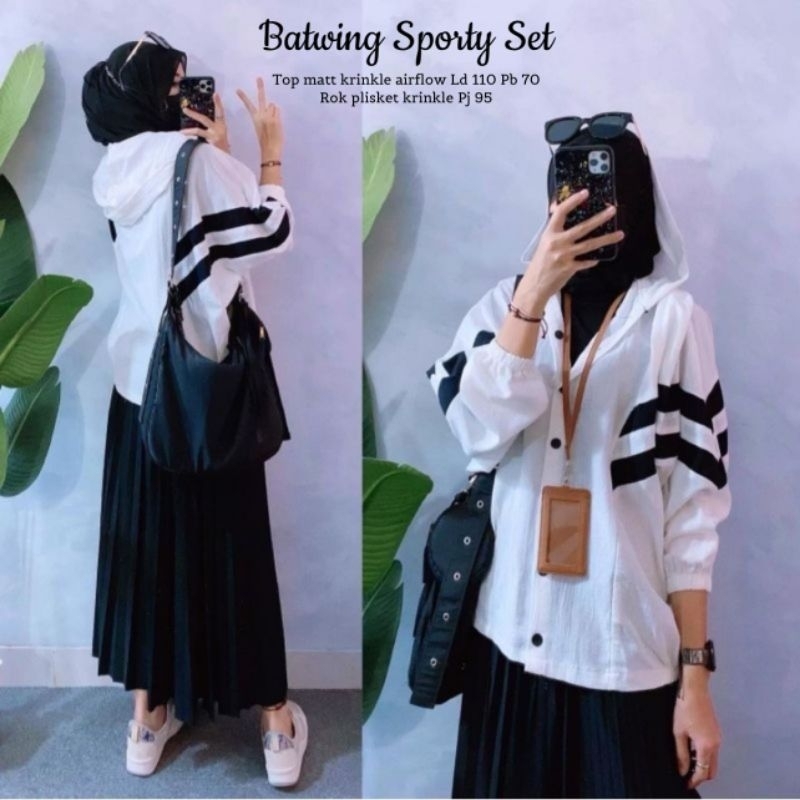 Jual BATWING SPORTY SET (LABEL MADANI) | Shopee Indonesia