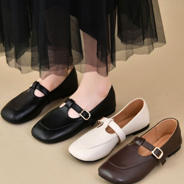 Jual 2218 Sepatu Kerja Wanita Flatshoes Wanita Kekinian Ballerina ...