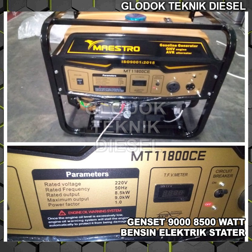 Jual Genset Generator Listrik Bensin 9000 8500 Watt MT 11800 CE ...