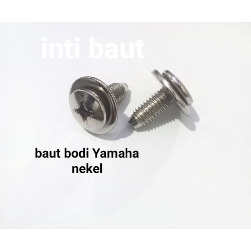 Jual baut bodi Yamaha 6x16 warna nekel isi 25 pcs | Shopee Indonesia