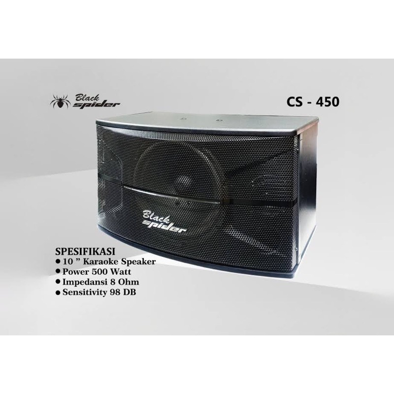 Jual BLACKSPIDER CS450 BLACKSPIDER SPEAKER PASIF 10 INCH BLACK SPIDER ...