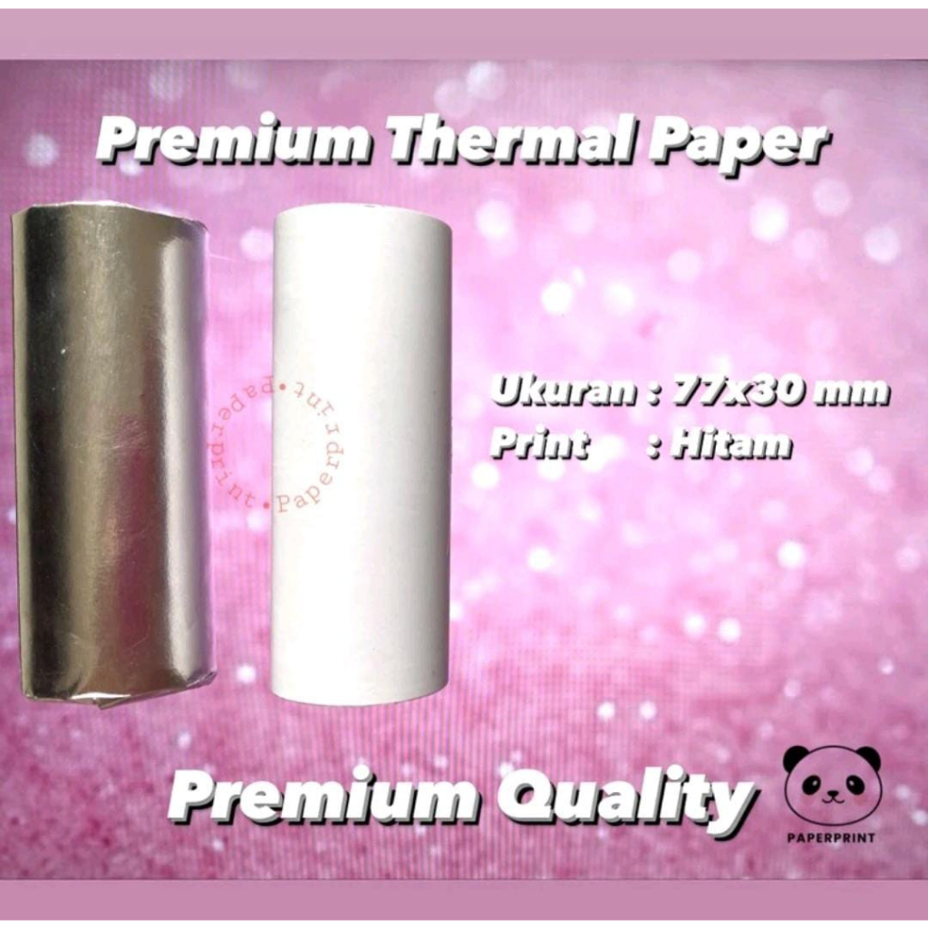 Jual KERTAS THERMAL 77x30mm Continuous THERMAL PAPER A9 A9S A9S MAX ...