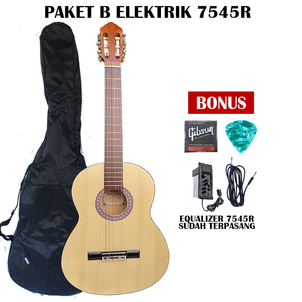 Jual Gitar Akustik Elektrik Classic Nilon Bergaransi | Shopee Indonesia