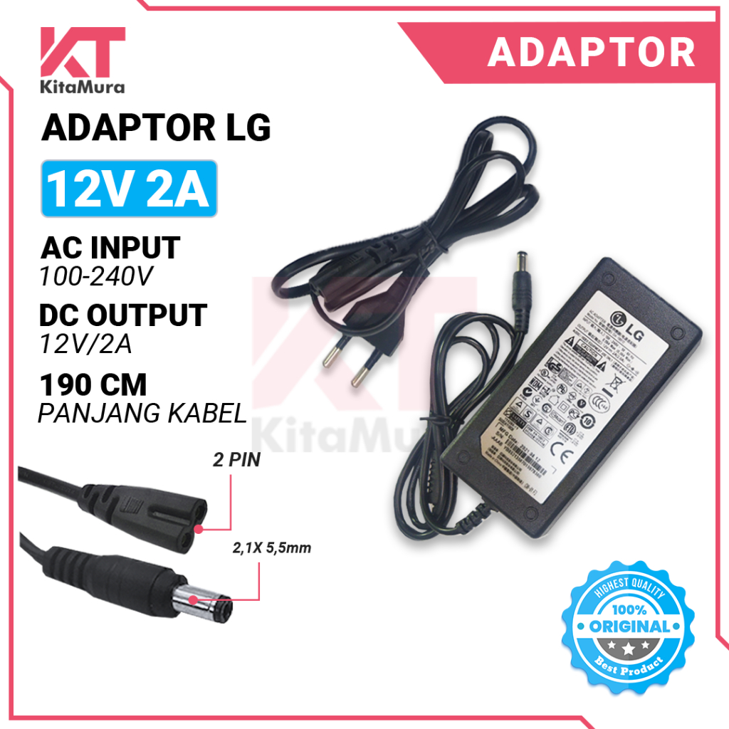 Jual Adaptor 12V 2A II Adaptor 12 Volt 2 Ampere | Shopee Indonesia
