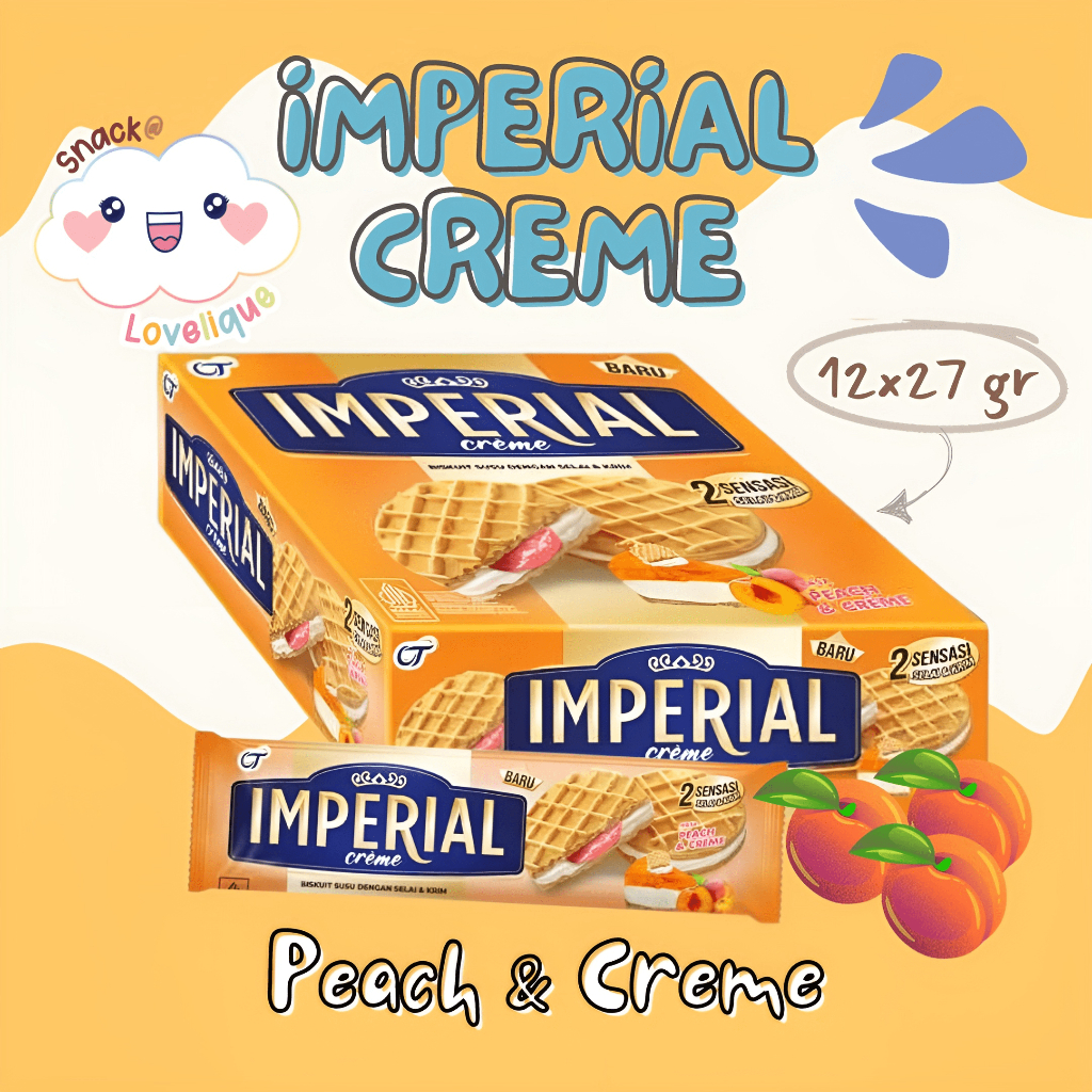Jual Imperial Creme Biscuit 27gr 1 BOX isi 12 All Variant - ( Blueberry & Cheme / Raspberry ...