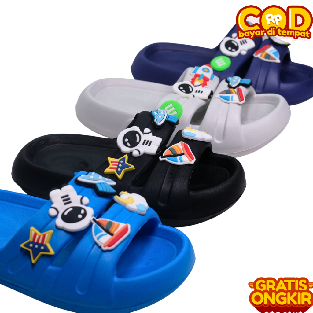 Jual LAROSE Sandal Anak Laki-Laki Motif Asronout 2 Ban Sandal Anak ...