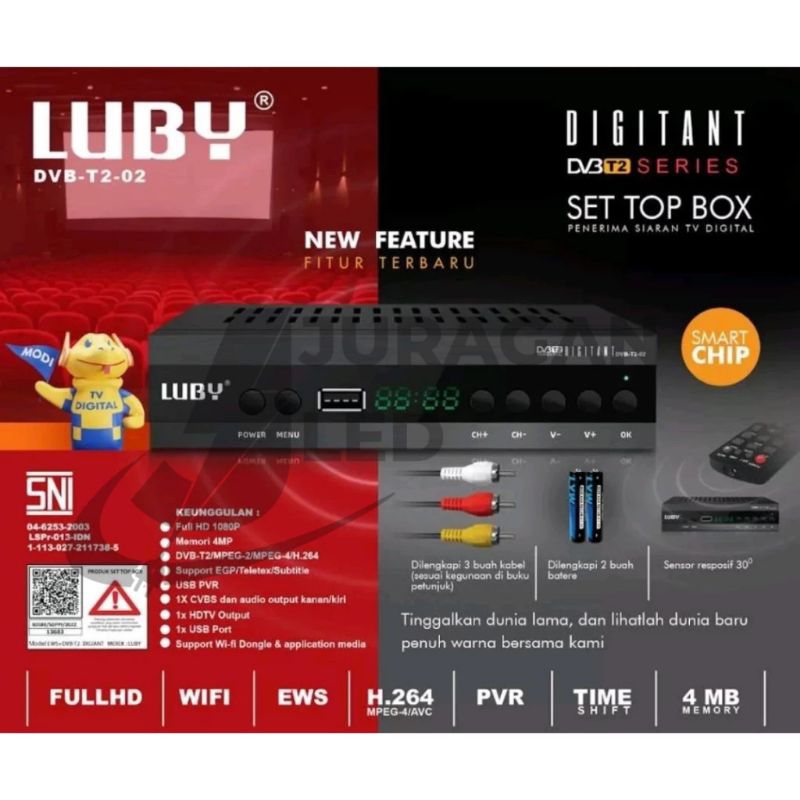 Jual SET TOP BOX DVB T2 02 LUBY | Shopee Indonesia