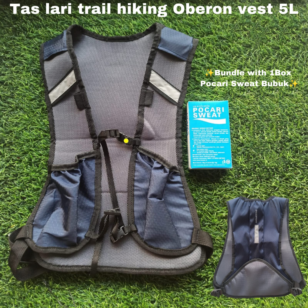Jual Tas lari trail hiking Oberon Vest 5L Running Backpack Outdoor ...