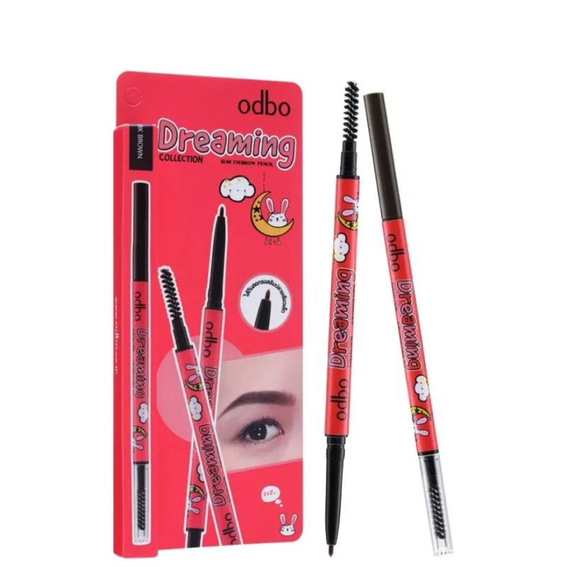 Jual ODBO SLIM EYEBROW PENCIL DARK BROWN (100% Original) | Shopee Indonesia
