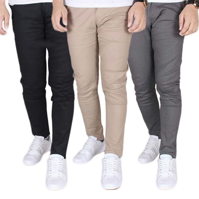 Jual CELANA PRIA CHINO Slim fit Panjang Pria Kerja kantor Santai Liburan Cowok Original Fifteen ...