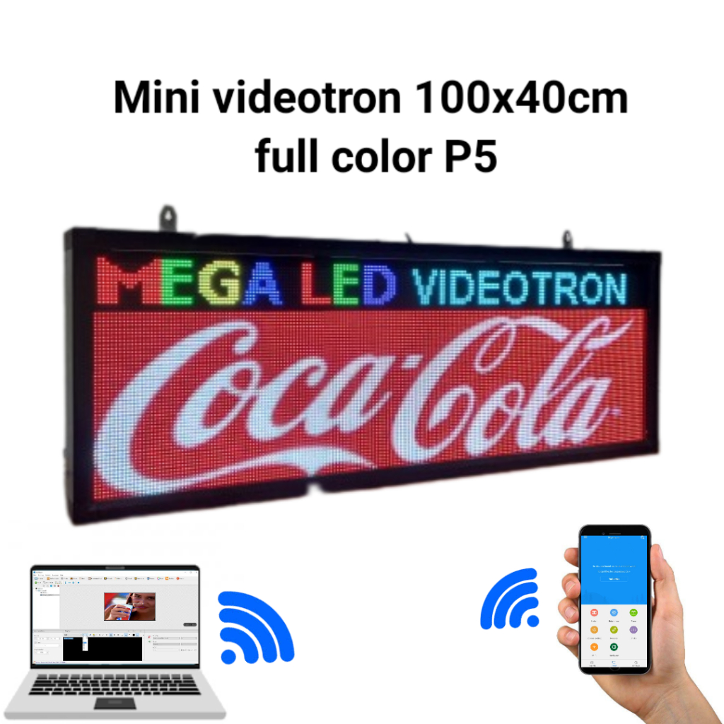 Jual Running text videotron 100x40cm full color RGB P5 outdoor | Shopee ...