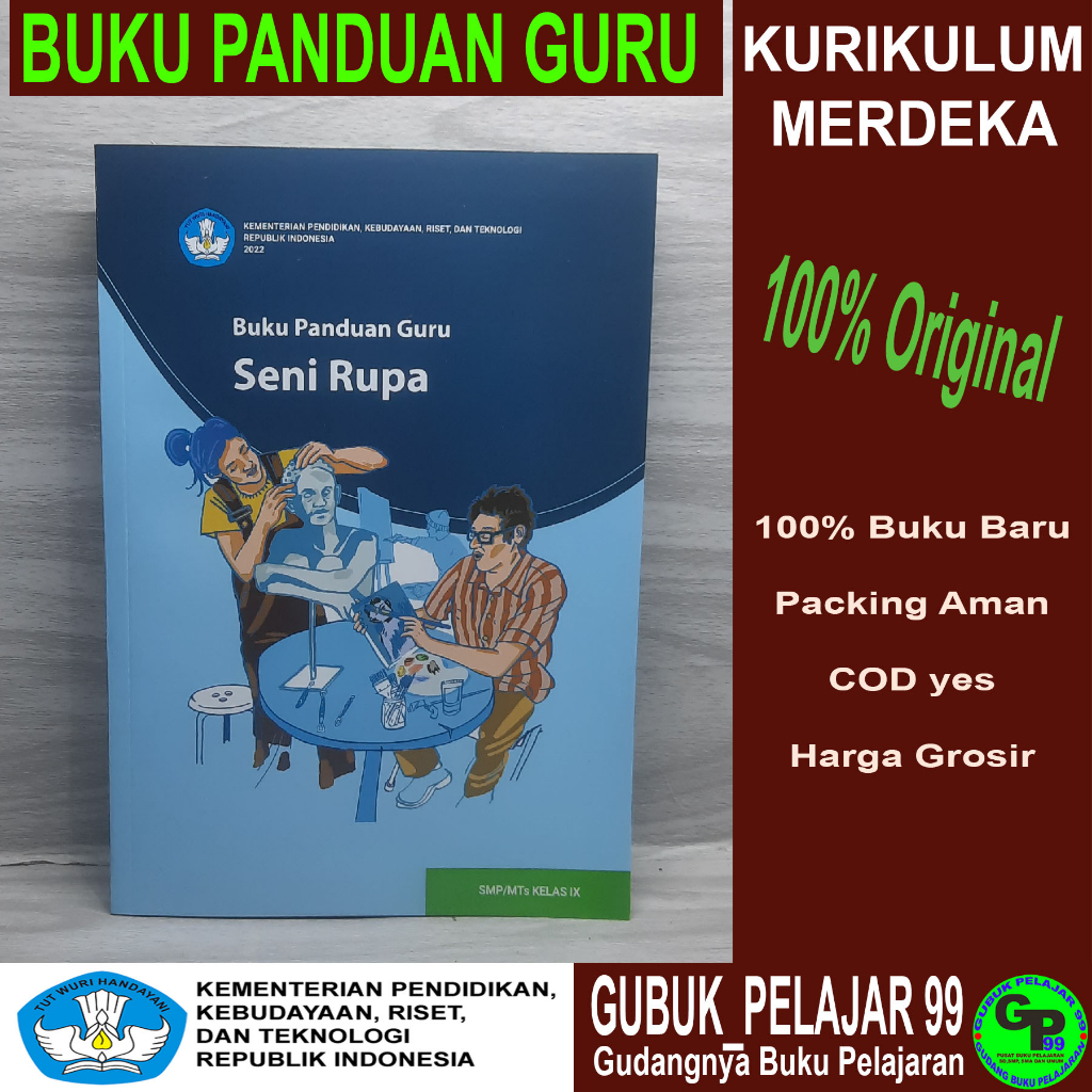 Jual Buku Panduan GURU SENI RUPA Untuk SMP Kelas 9 Kurikulum MERDEKA Kemdikbudristek | Shopee ...