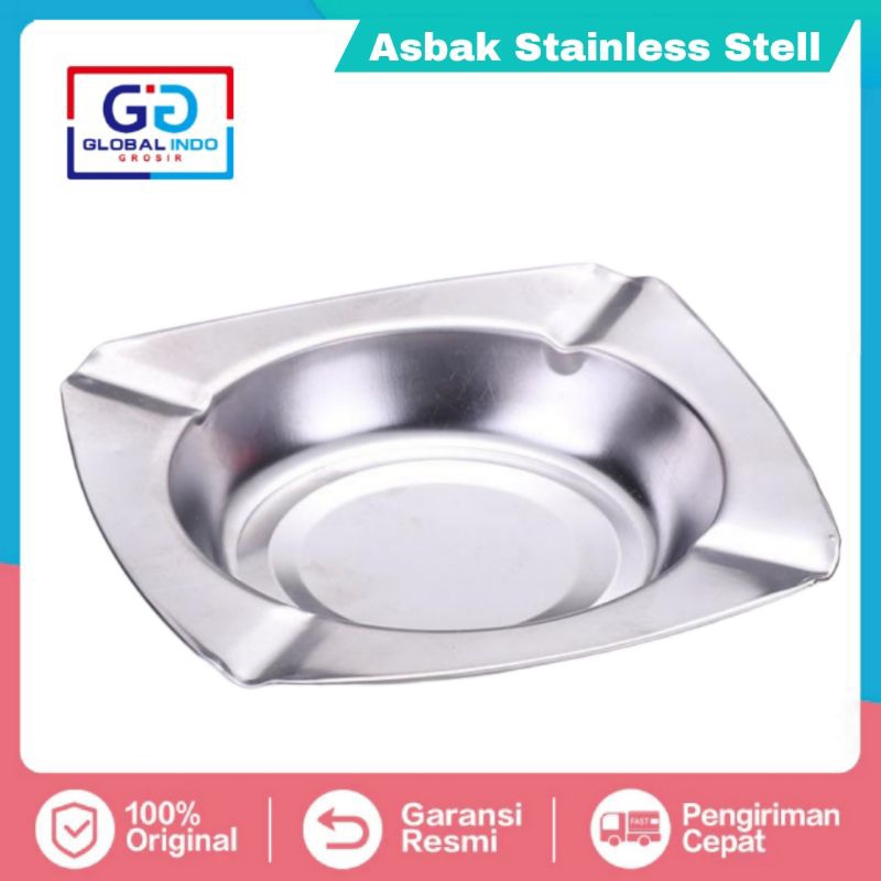 Jual Asbak Rokok Stainless Steel Anti Karat Tempat Putung Rokok Asbak ...
