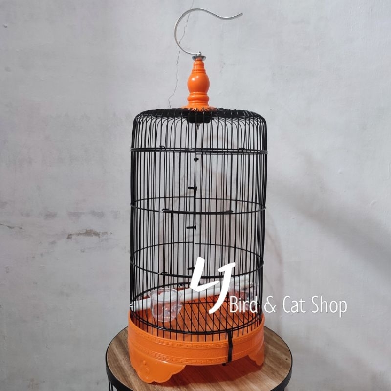 Jual sangkar burung pleci merek queen diameter 27 cm fullset | Shopee ...