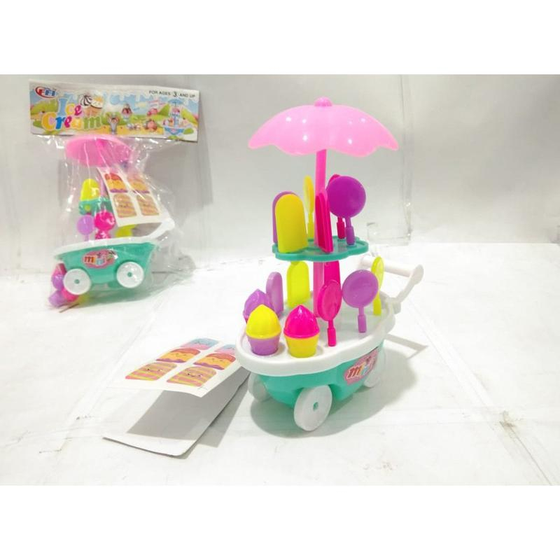 Jual FI526 Mainan Anak Perempuan Permen Es Krim Kecil Trolli Trolley ...
