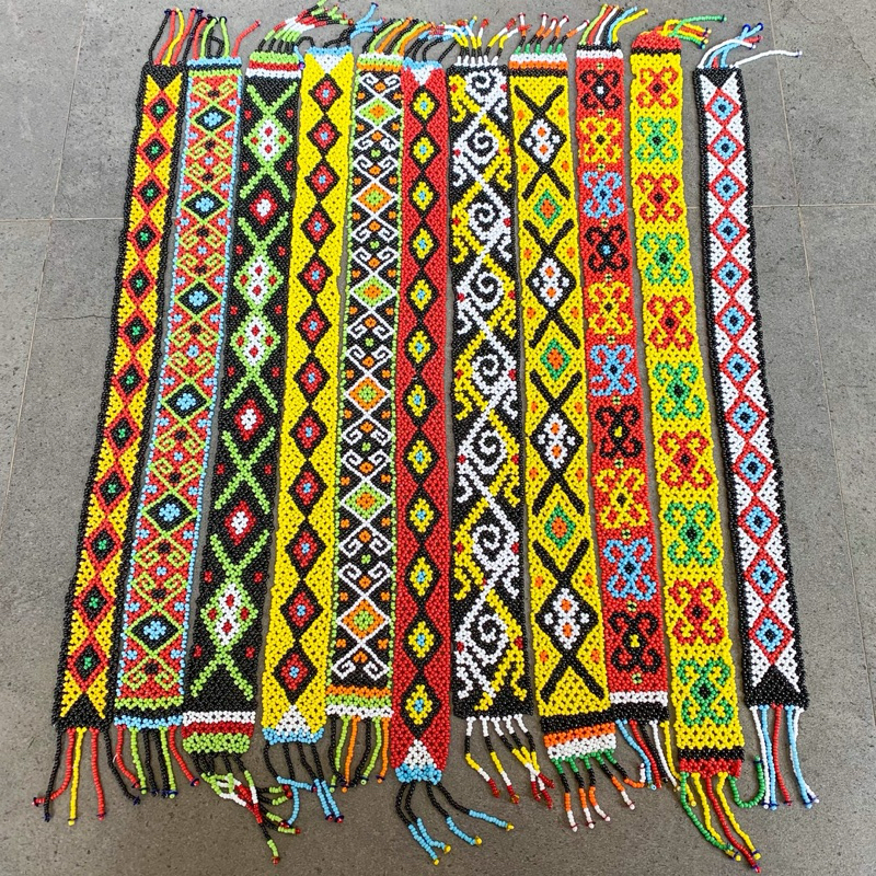 Jual Ikat Kepala manik kain Handmade aksesoris kepala Etnik Borneo ...