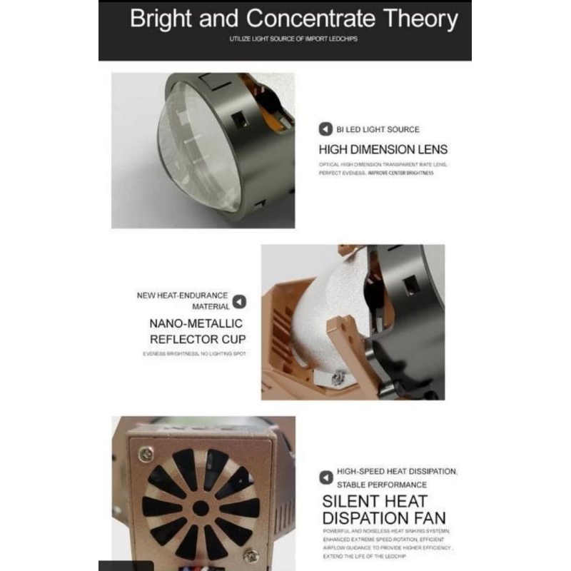 Jual LAMPU BILED KUS 7 PRO 3 INCH BILED PROJECTOR BLUE LENS FLAT 70 W ...