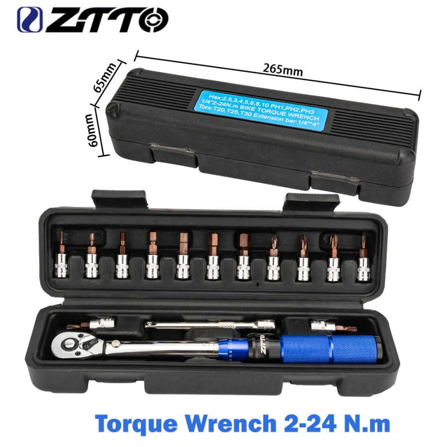 Jual ZTTO NLBS 2-24Nm Kunci Torsi Sepeda Torque Wrench Konci Momen Tool ...